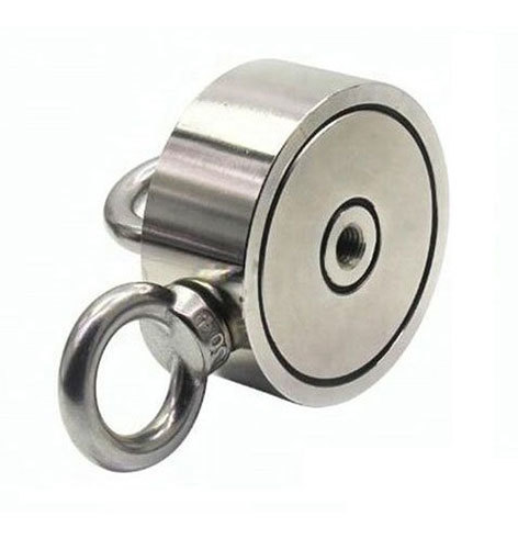 Double Sided Search(Fishing) Magnets 136mm 2*600Kgs: powerfulmagnets